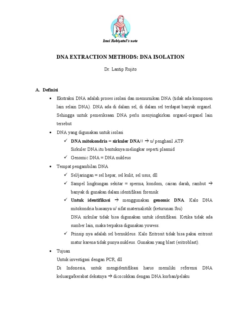 7 Isolasi DNA | PDF