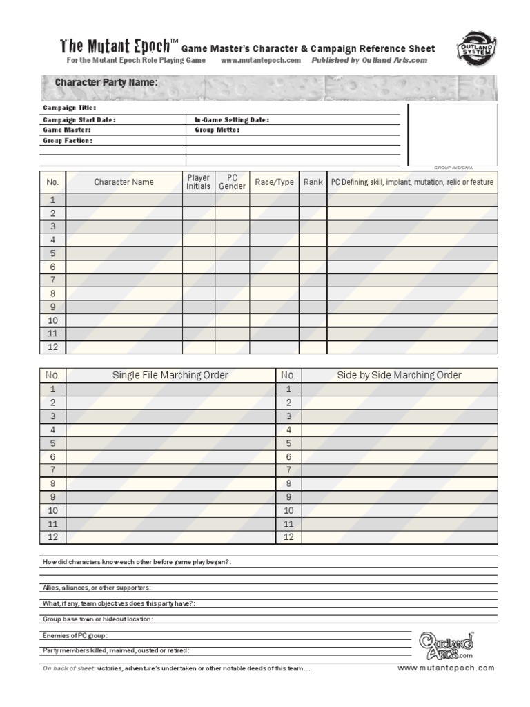 GM Sheet | PDF | Gaming | Adventure Games