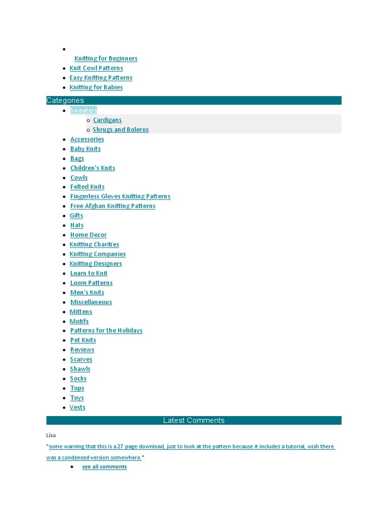 Knitting For Beginners | PDF | Knitting | Gauge (Knitting)