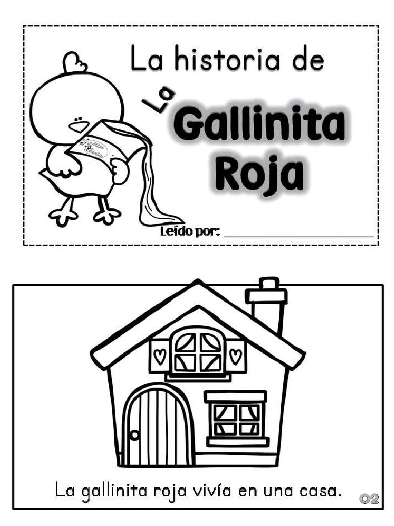 La Historia de La Gallinita Roja Cuento Infantil | PDF