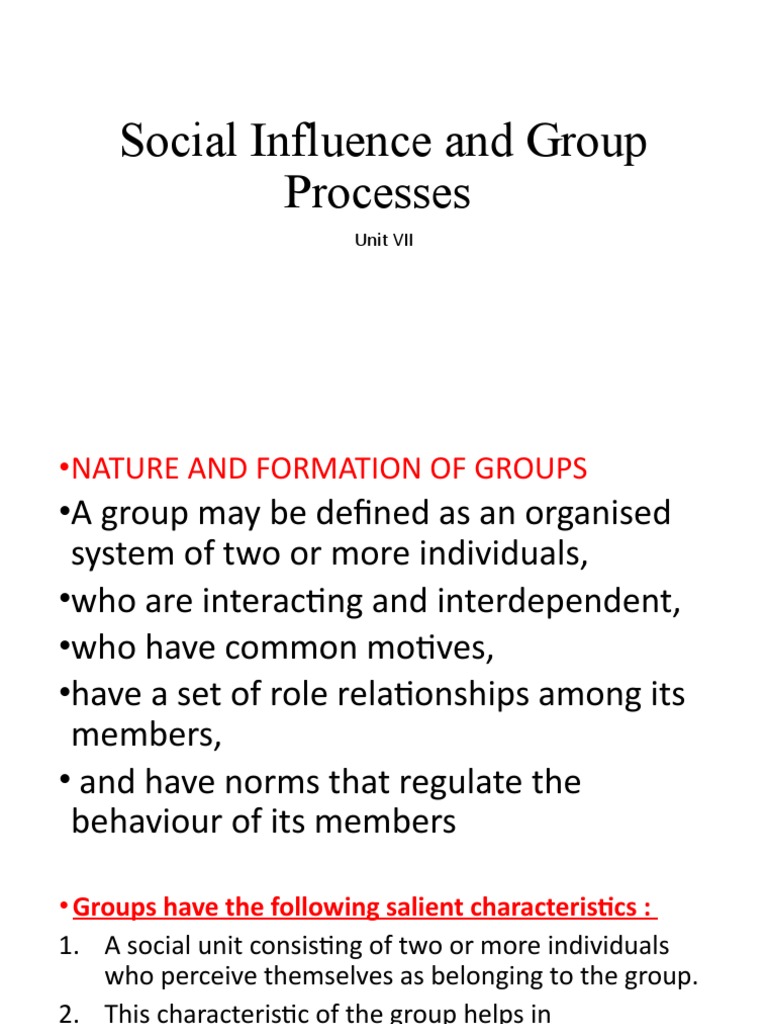 CHAPTER 7 Social Influence and Group Processes | PDF | Motivation ...