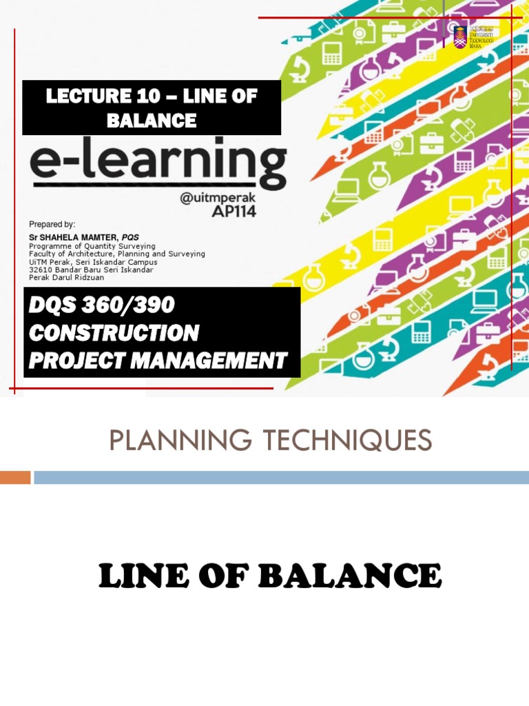 LECTURE 10-Line of Balance | PDF | Project Management | Business