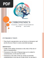 CHRONEMICS | PDF | Nonverbal Communication | Communication