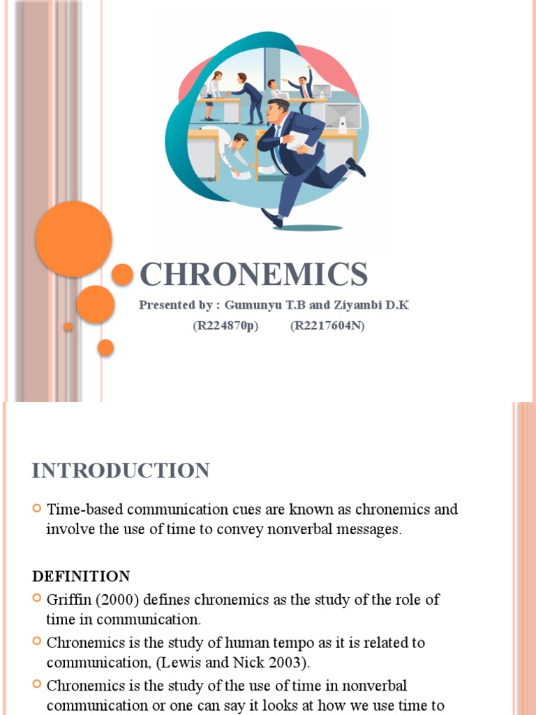 Chronemics Pdf Communication Behavioural Sciences