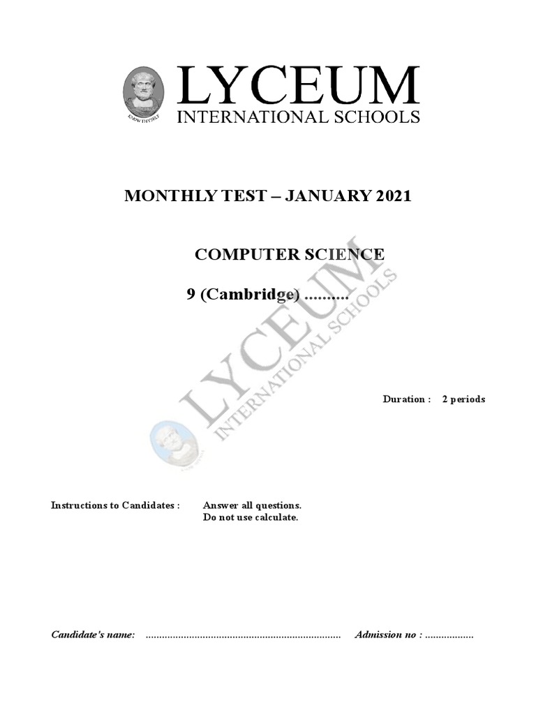 Computer Science | Download Free PDF | Logic Gate | Computer Program