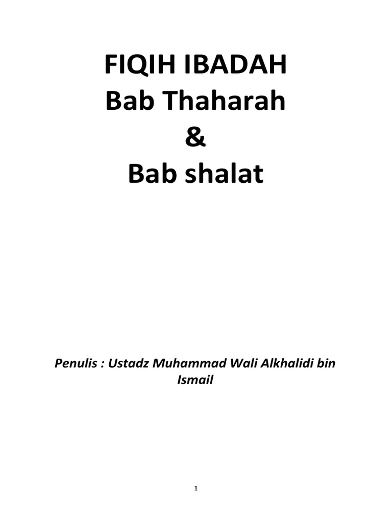 Fiqih Ibadah | PDF