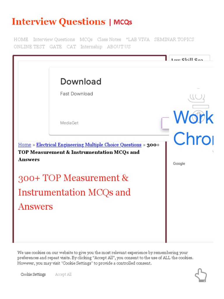 300+ TOP Measurement & Instrumentation NTS MCQs and Answers 2022 | PDF | Electric Power ...