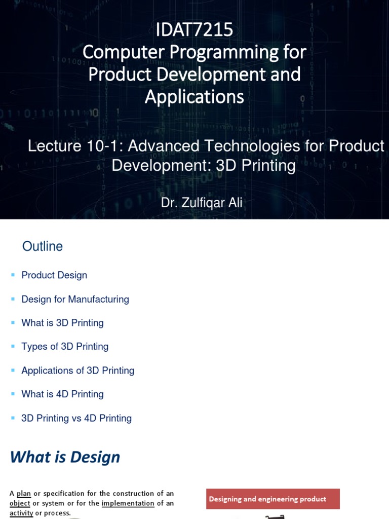 Advanced 3D Printing Technologies | PDF | 3 D Printing | Business Process