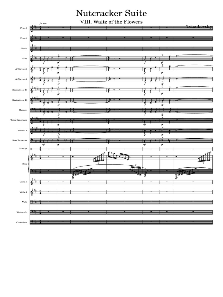 Nutcracker Suite VIII. Waltz of The Flowers | PDF | Compositions ...