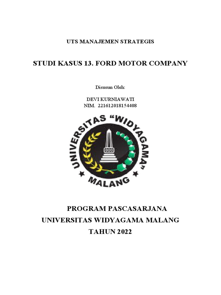 UTS Manajemen Strategis-DEVI K | PDF