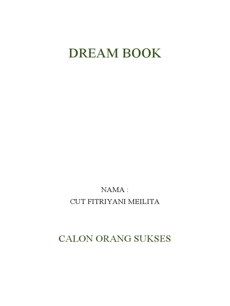 Dream Book | PDF | Karier & Perkembangan