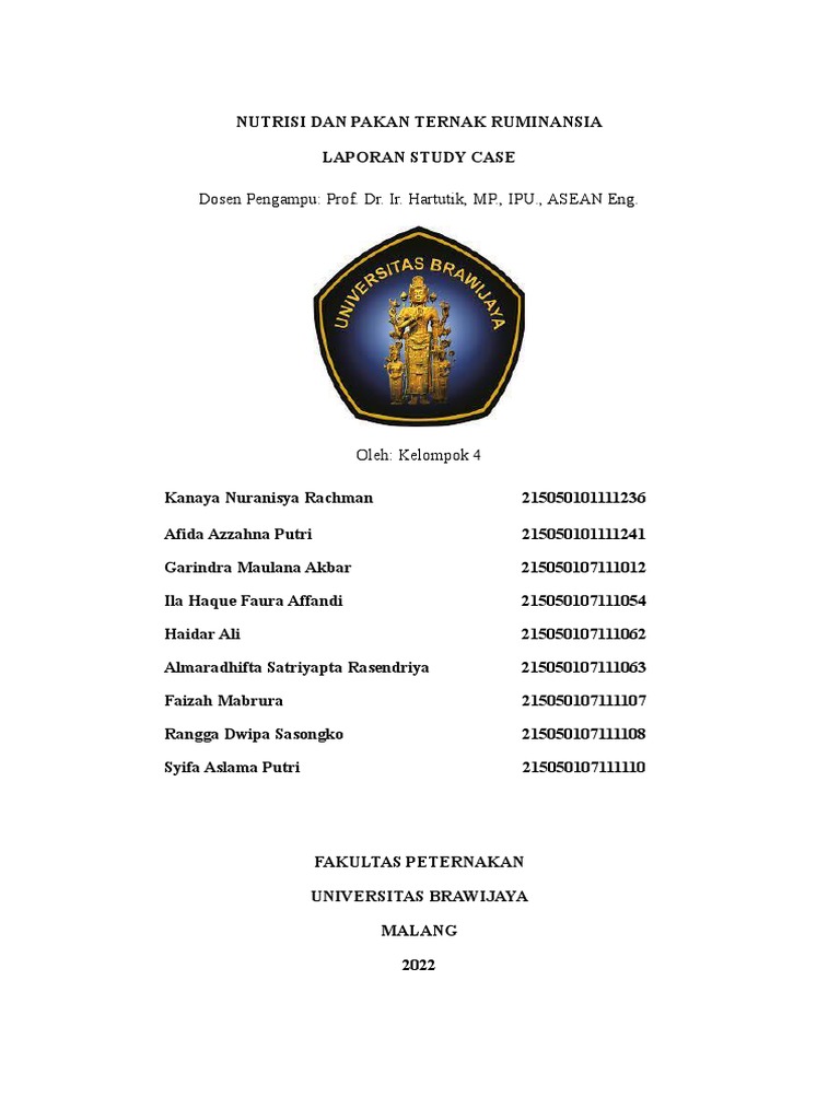 Nutrisi Dan Pakan Ternak Ruminansia | PDF