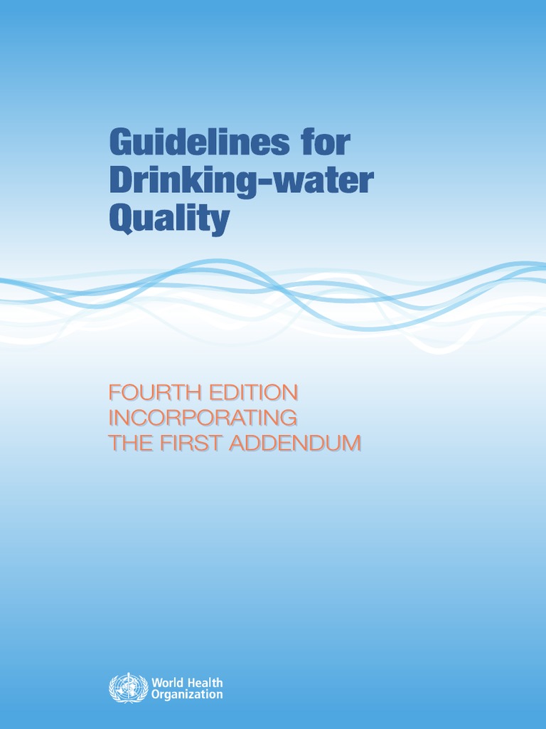 Guidelines For Drinking-Water Quality? ? | PDF | Drinking Water | Water ...