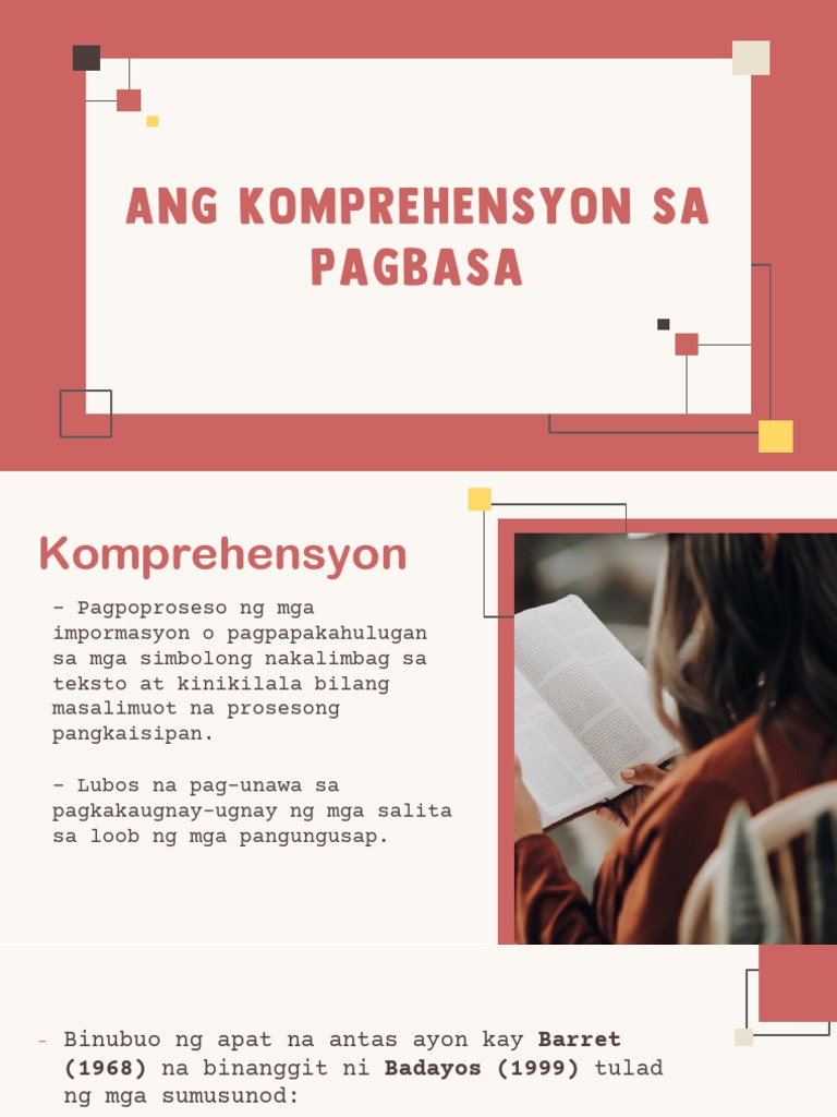 Komprehensyon Sa Pagbasa (Ika-Apat Na Pangkat) | PDF
