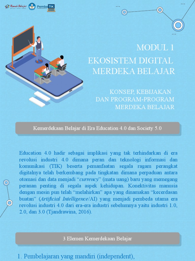 (Level 1) Materi 1 EKOSISTEM DIGITAL MERDEKA BELAJAR | PDF