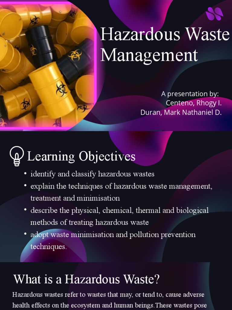 Hazardous Waste Management | PDF | Hazardous Waste | Waste