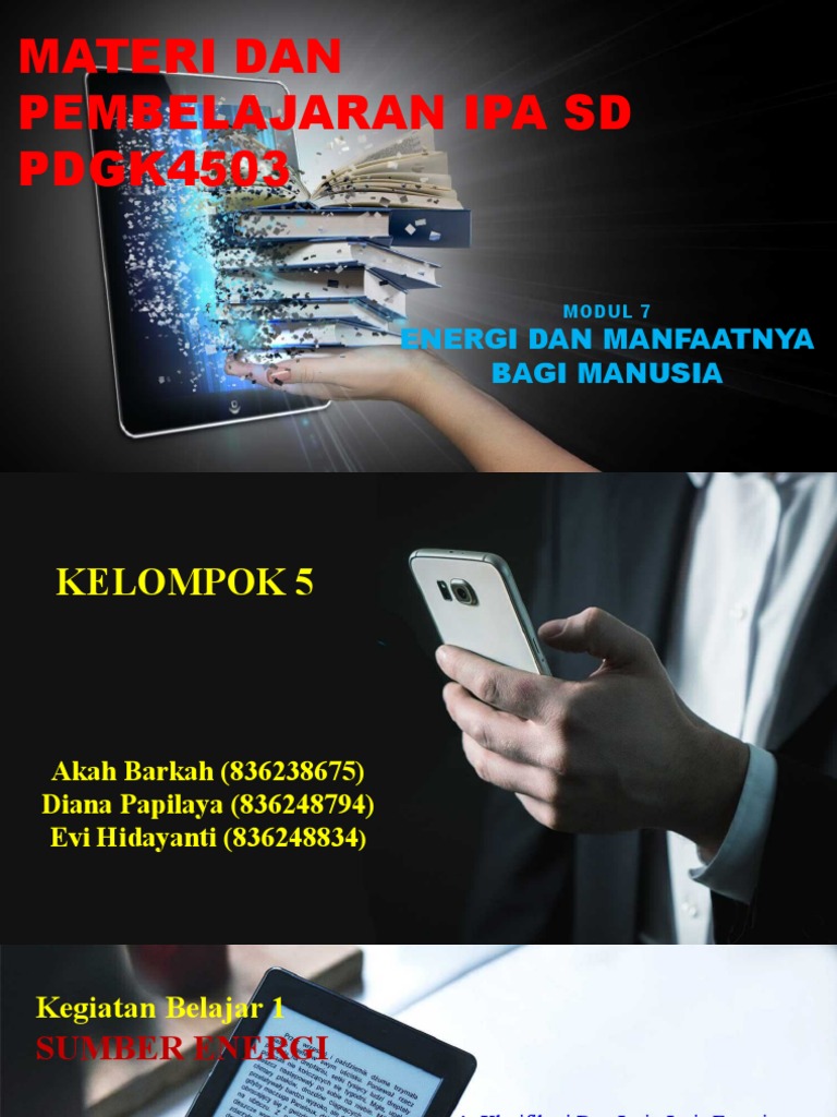 Materi Dan Pembelajaran Ipa SD Kel 5 Modul 7 | PDF