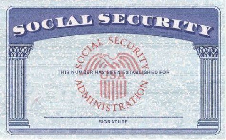 Social Security Blank Card Template PDF | PDF