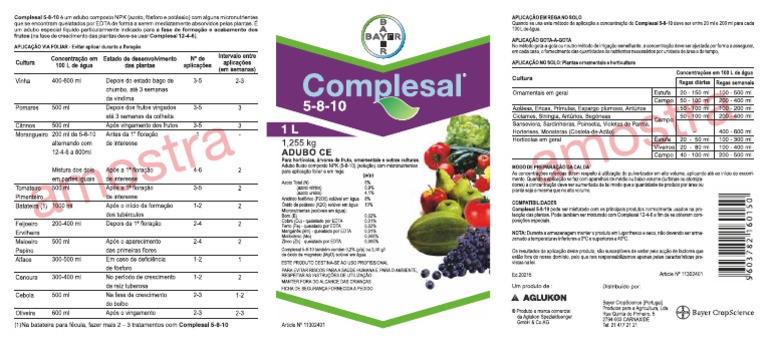 Complesal 5-8-10 | PDF