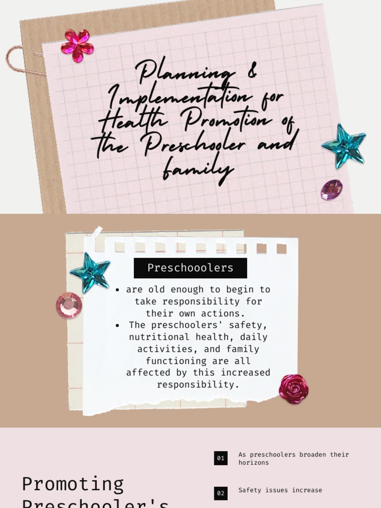 Planning Implementation For Health Promotion of The Preschooler and ...