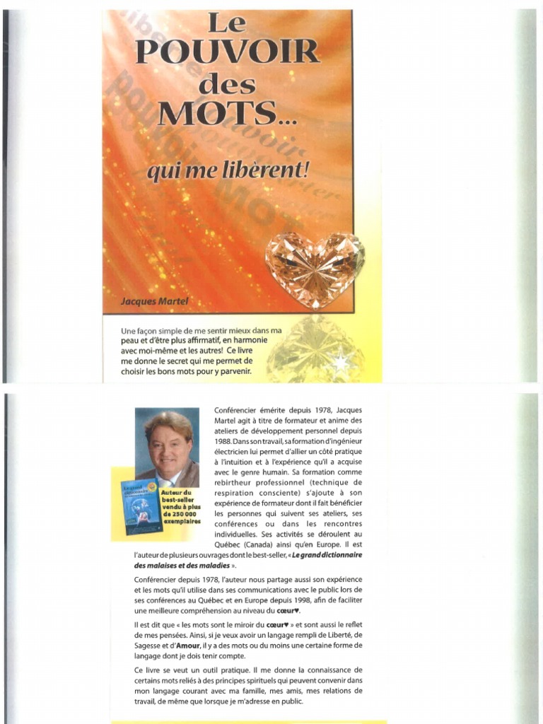 Martel Jacques Le Pouvoir Des Mots | PDF