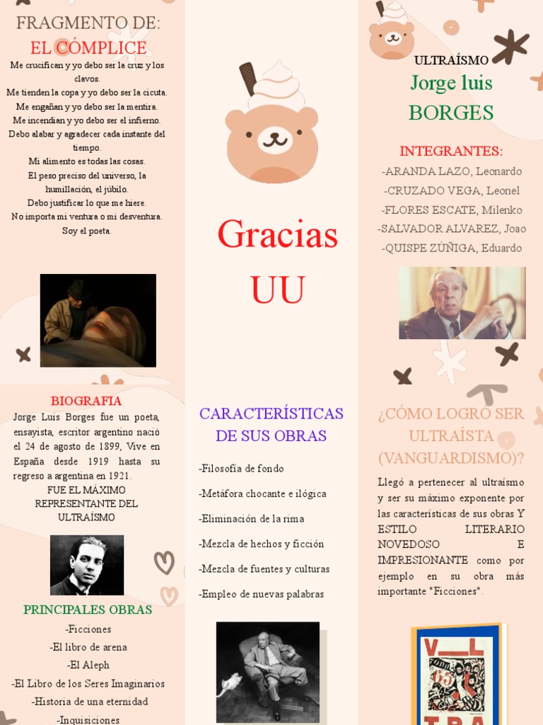 Triptico de Literatura Proyecto | PDF | Las artes | Escritura