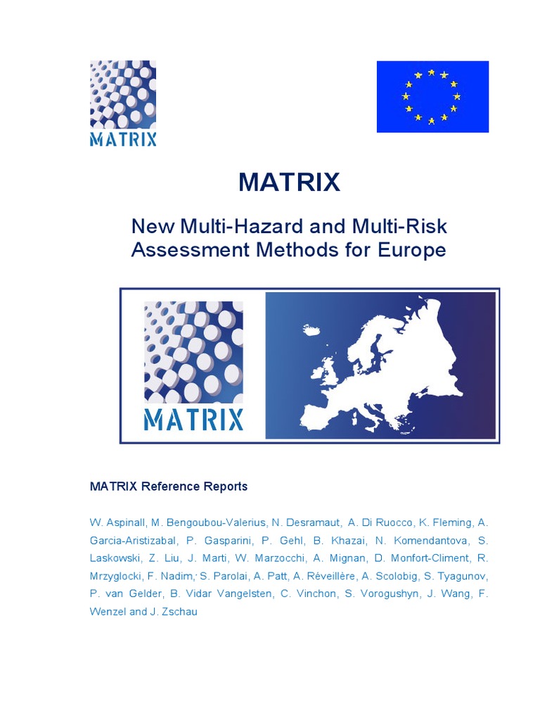 MATRIX Project | PDF | Volcano | Types Of Volcanic Eruptions