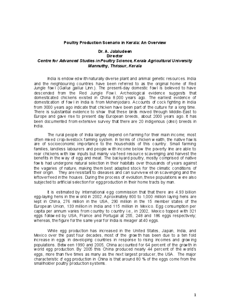 Poultry Farming Pdf Chicken Poultry