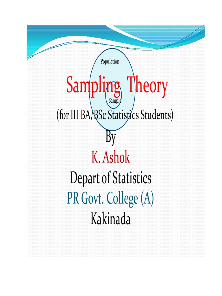 Sampling | PDF | Sampling (Statistics) | Survey Methodology Sampling | PDF | Sampling (Statistics) | Survey Methodology