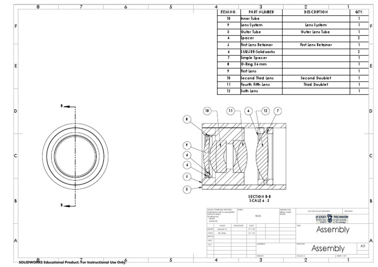 Lens Design Assembly | PDF | Optics | Equipment