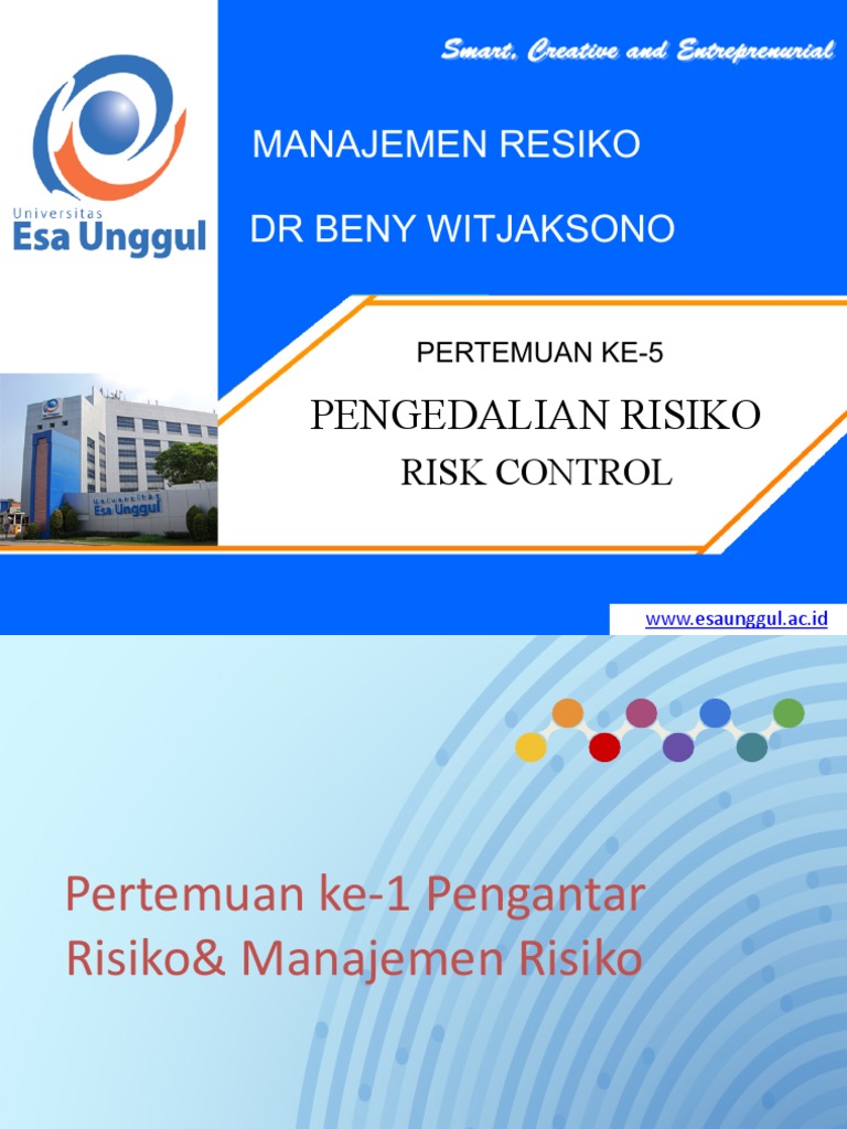 Pengendalian Risiko dalam Manajemen Risiko | PDF | Komputer
