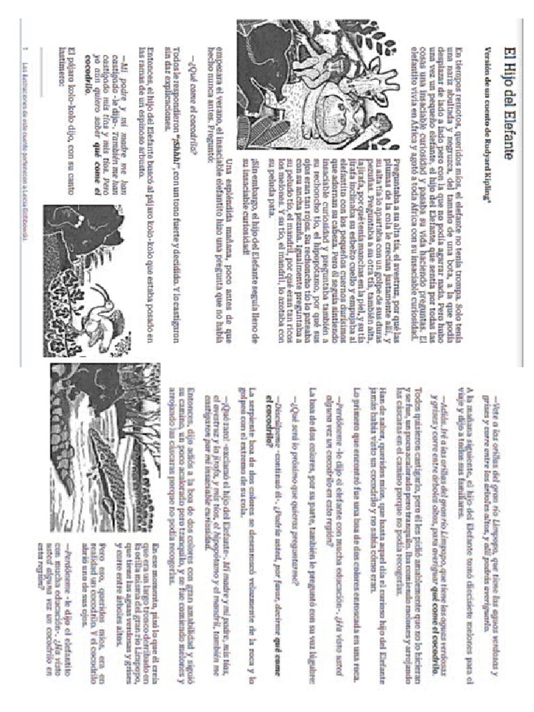 El Hijo Del Elefante Cuento Pdf