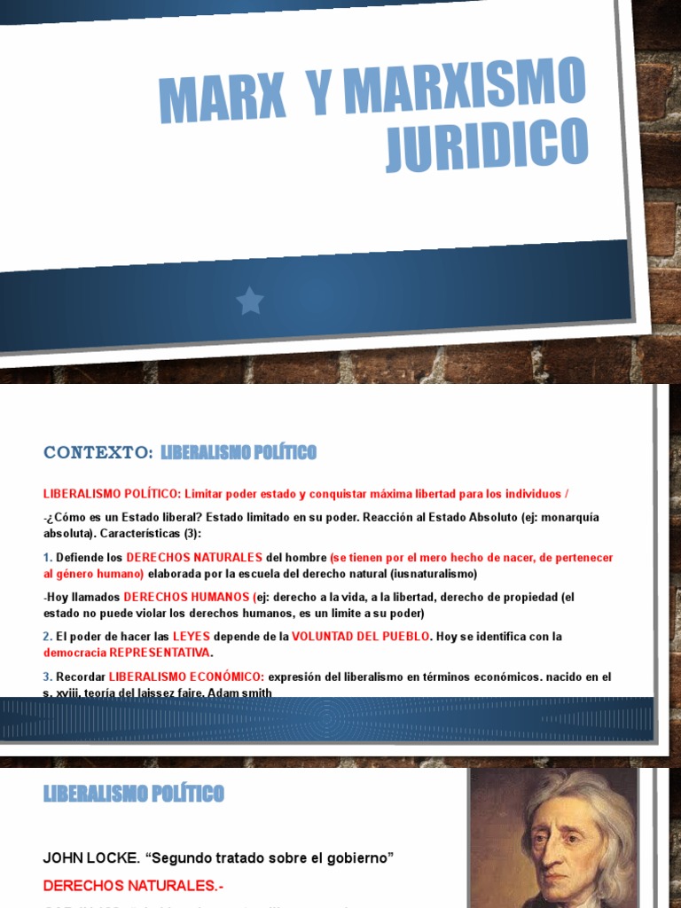 Marxismo Jurídico y Liberalismo Político | PDF | marxismo | Karl Marx