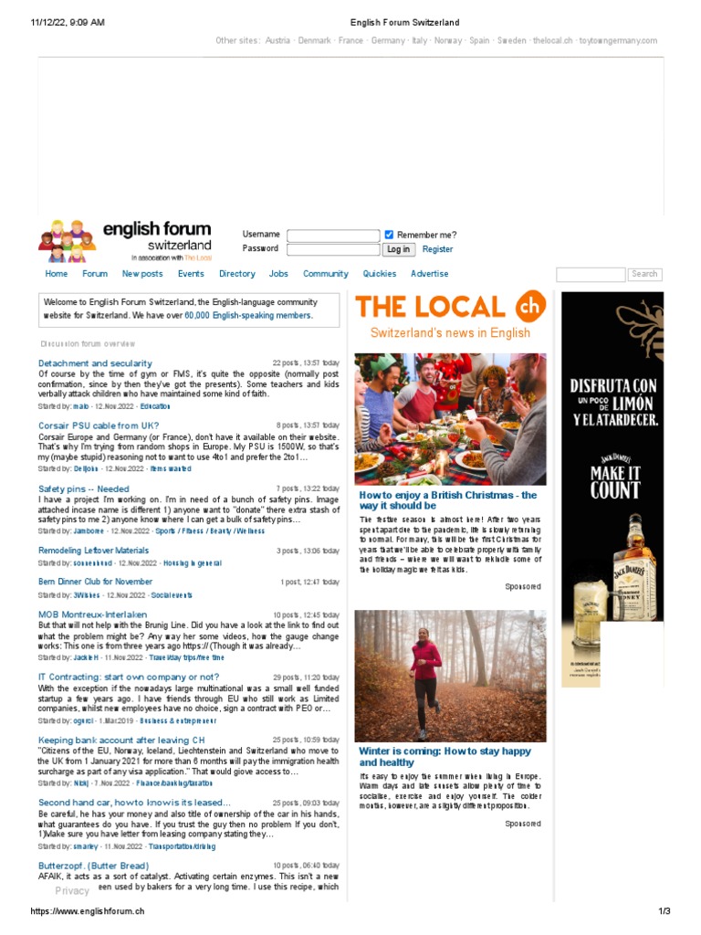 English Forum Switzerland | PDF | Economies