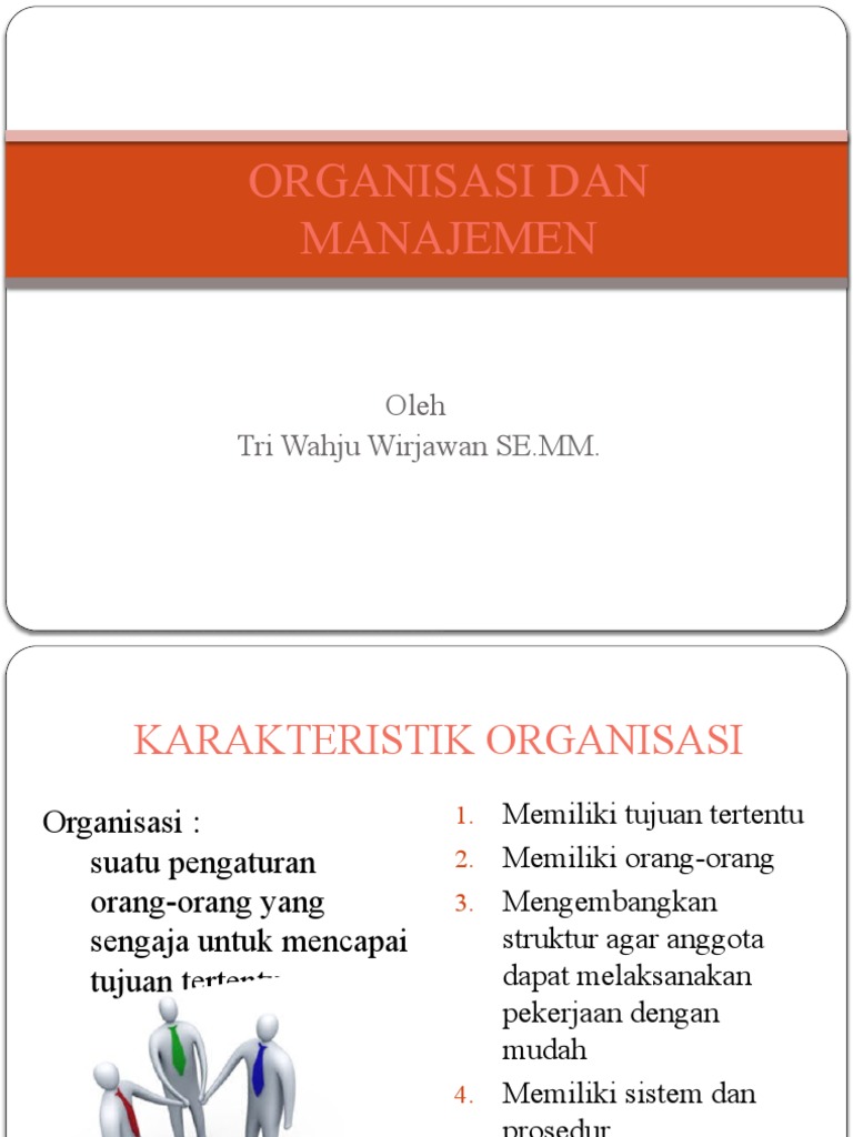 +Organisasi+dan+Manajemen | PDF | Karier & Perkembangan | Pengembangan Diri