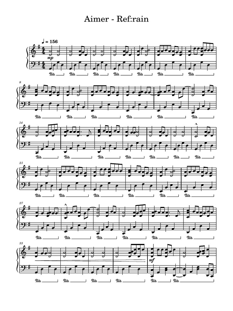 Aimer - Ref Rain | PDF
