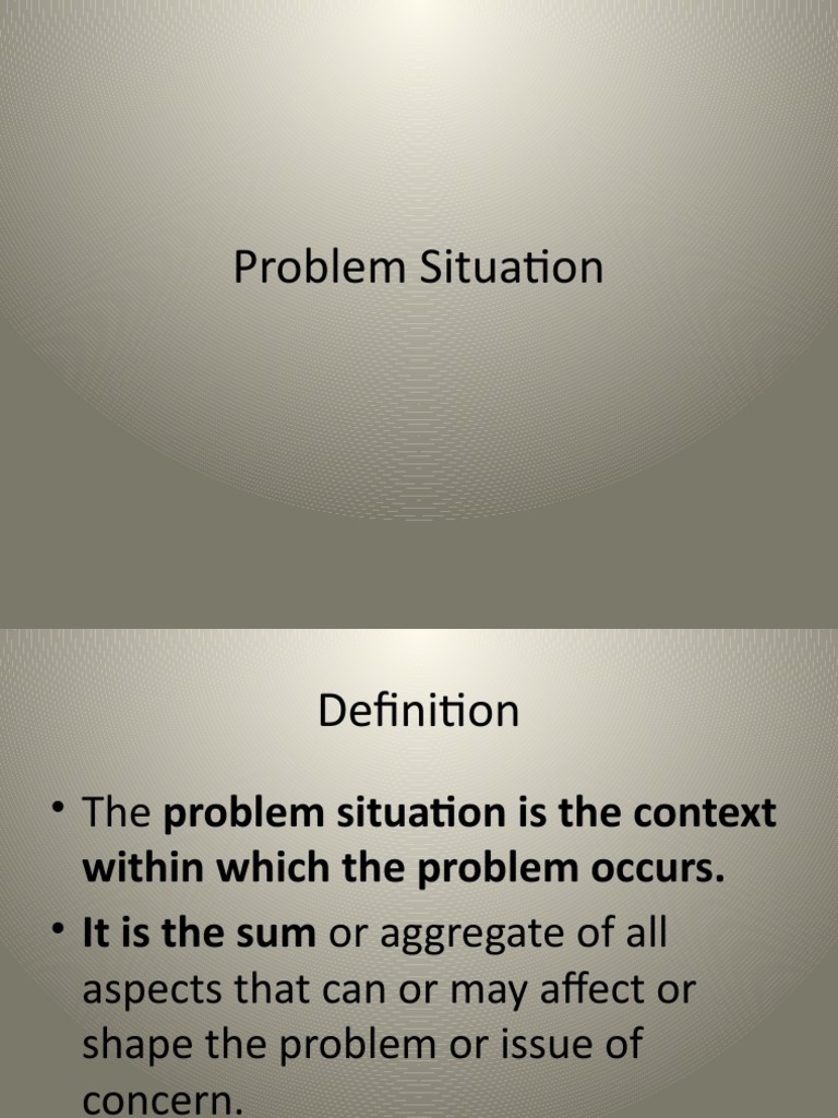 Problem Situation | PDF | Conceptual Model | System