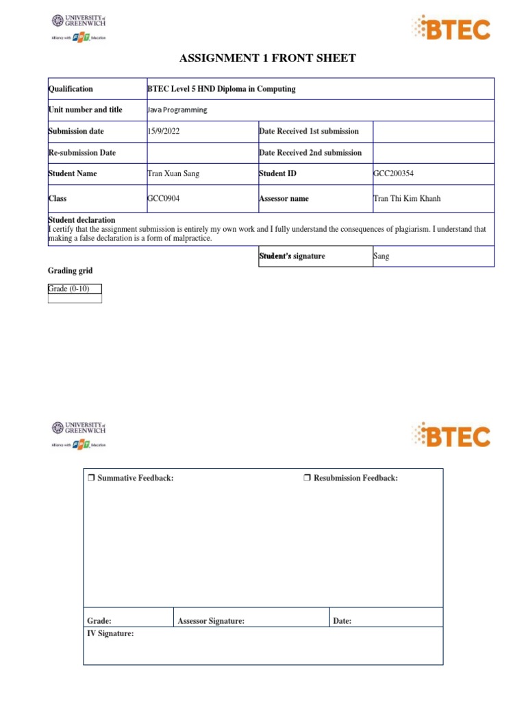 24-Assignment Retake Sanggcc200354 Frontsheet | PDF | User Interface ... 24-Assignment Retake Sanggcc200354 Frontsheet | PDF | User Interface ...