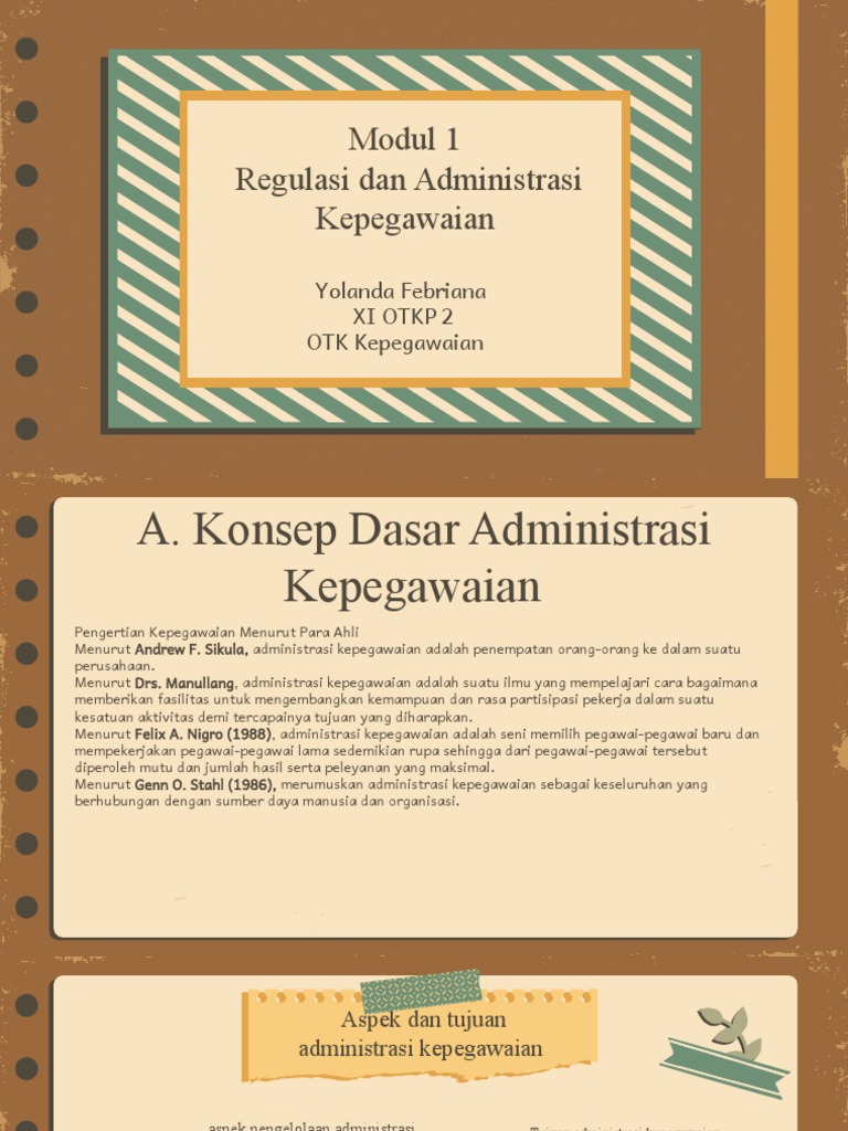 Modul 1 Otk Kepegawaian | PDF