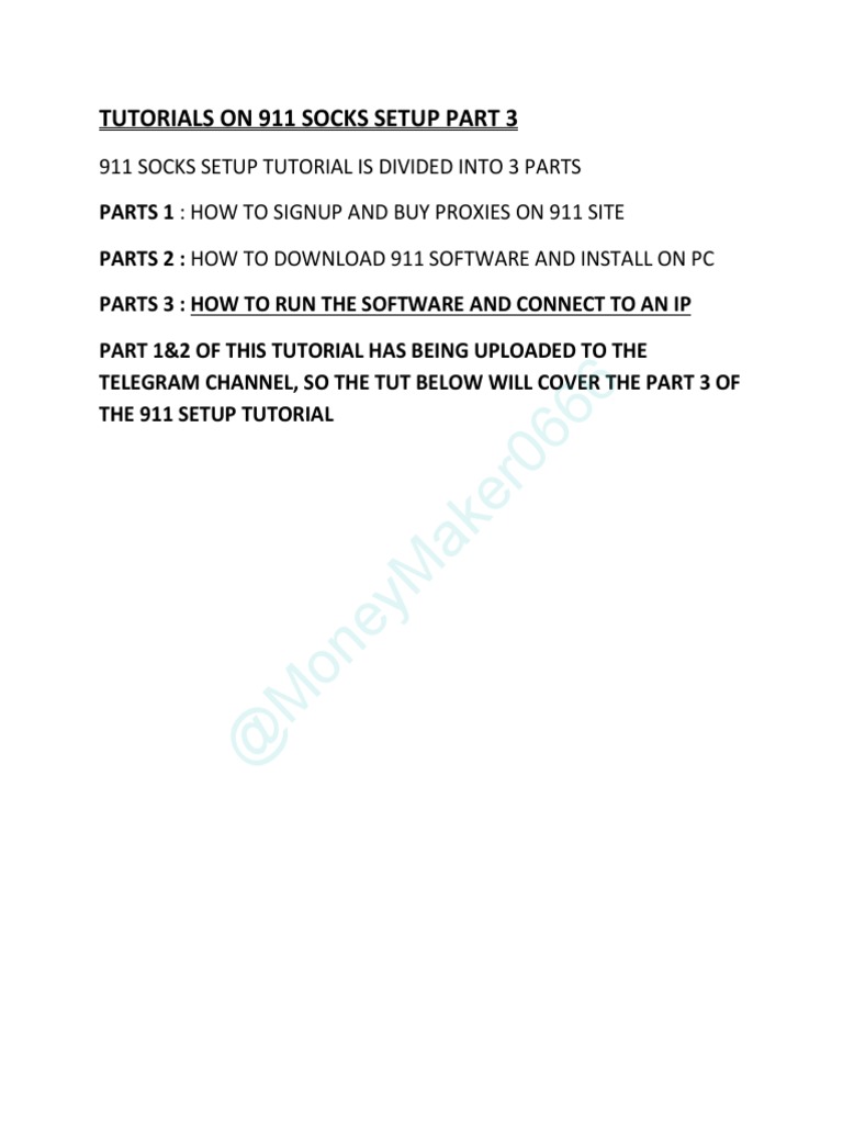 911 Socks Setup Tut Pt.3 | Download Free PDF | Proxy Server | System ...