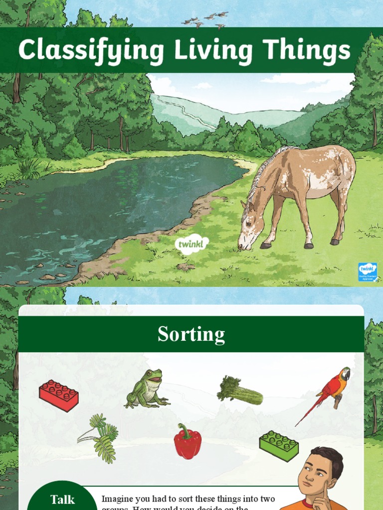 Classifying Living Things Powerpoint - Ver - 5 | PDF | Taxa | Organisms