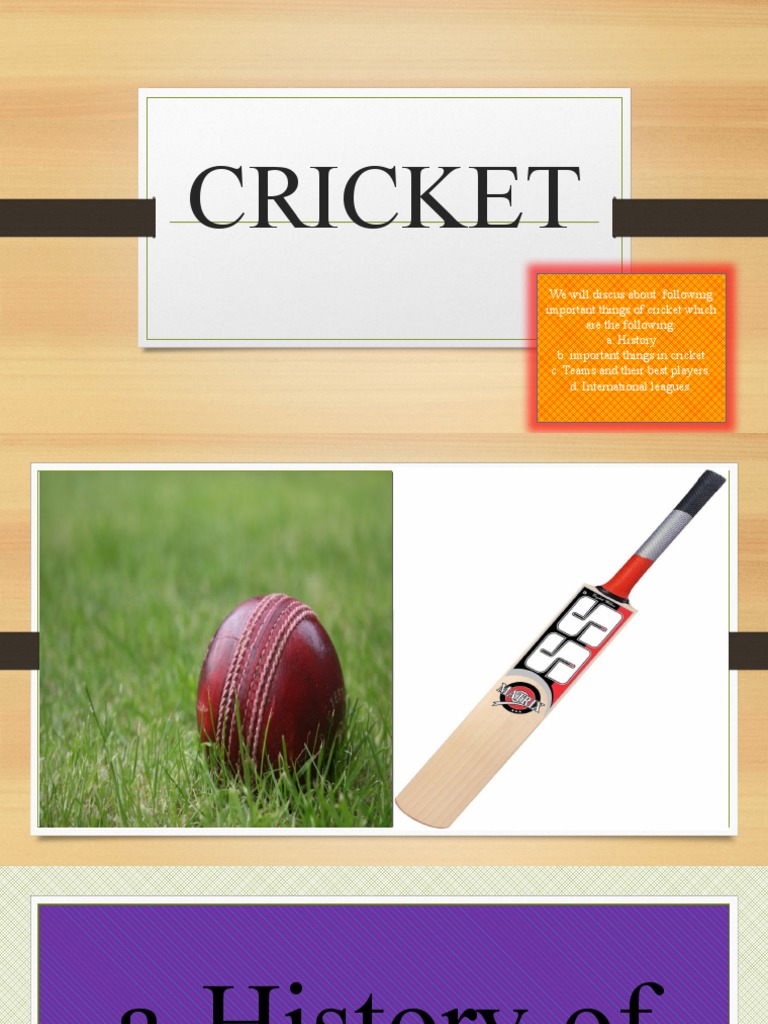 Cricket History, Teams & Leagues | PDF | Sports & Recreation | Travel