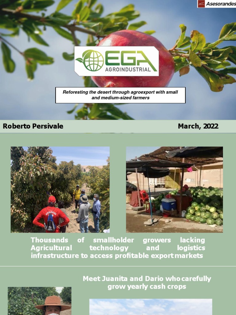 EGA Agroindustrial - 3103-2022 | PDF | Farmer | Food Industry