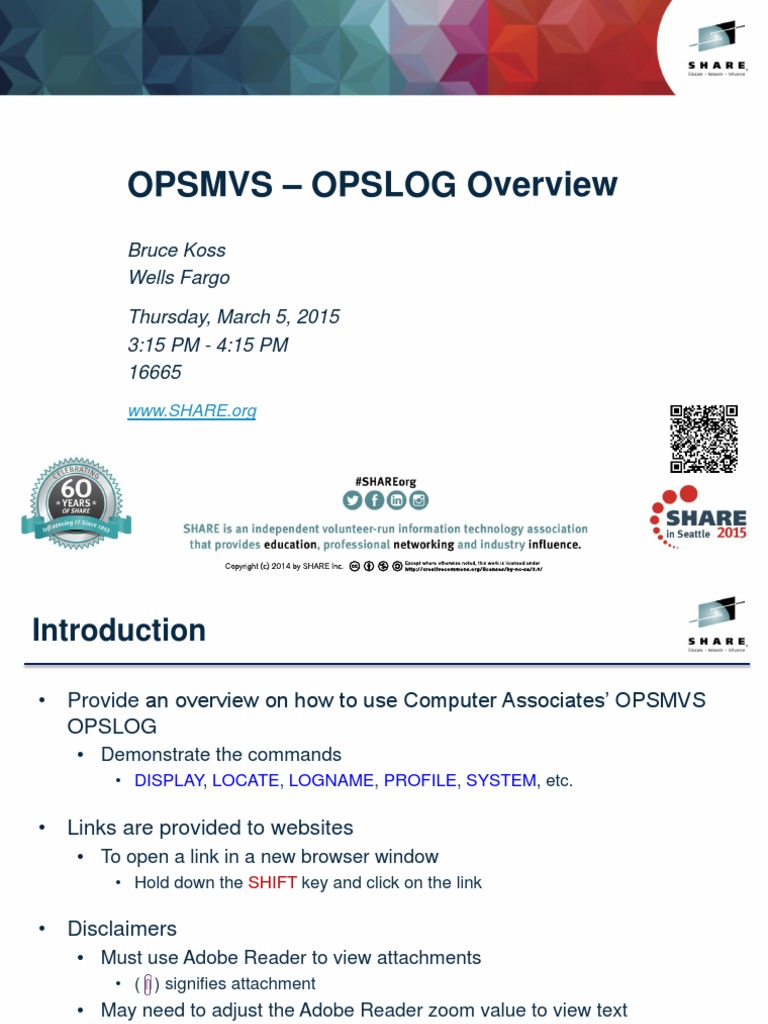 Opsmvs - Opslog Overview | PDF | Information Technology Management | Computer Architecture