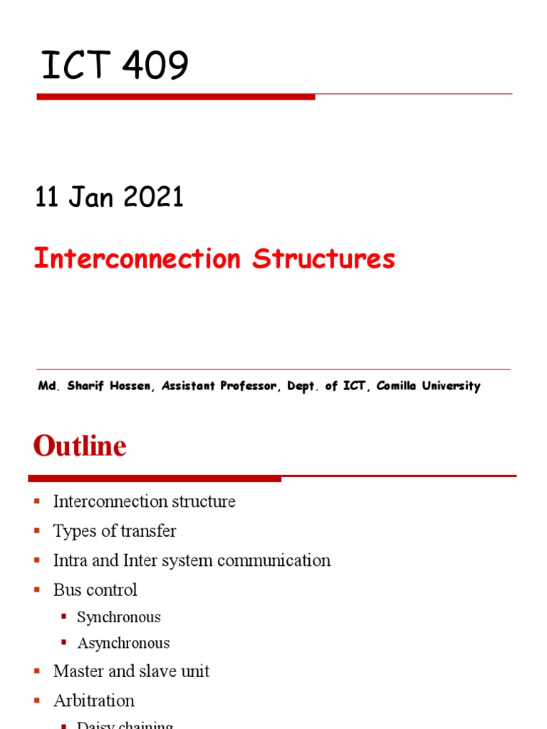 Interconnection Structures | PDF | Synchronization | Computer Science
