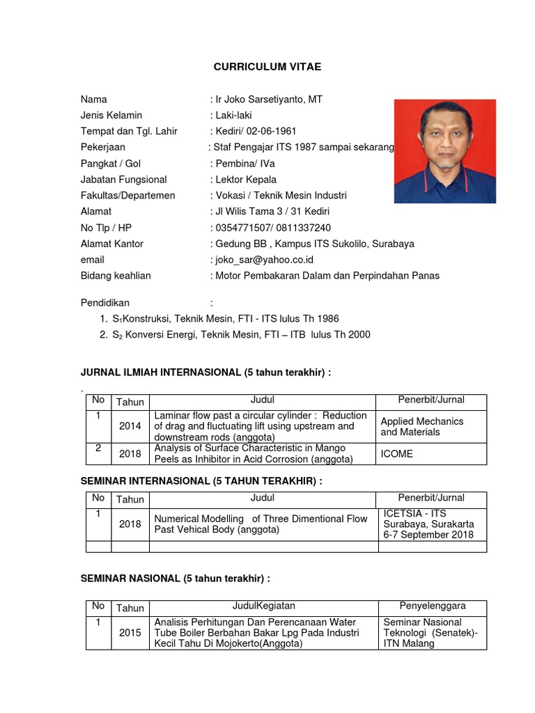 CV Joko Upload-Dikonversi | PDF
