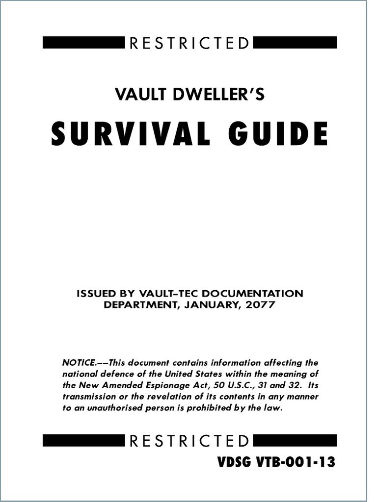 Fallout Vault's Dweller Survival Guide | PDF