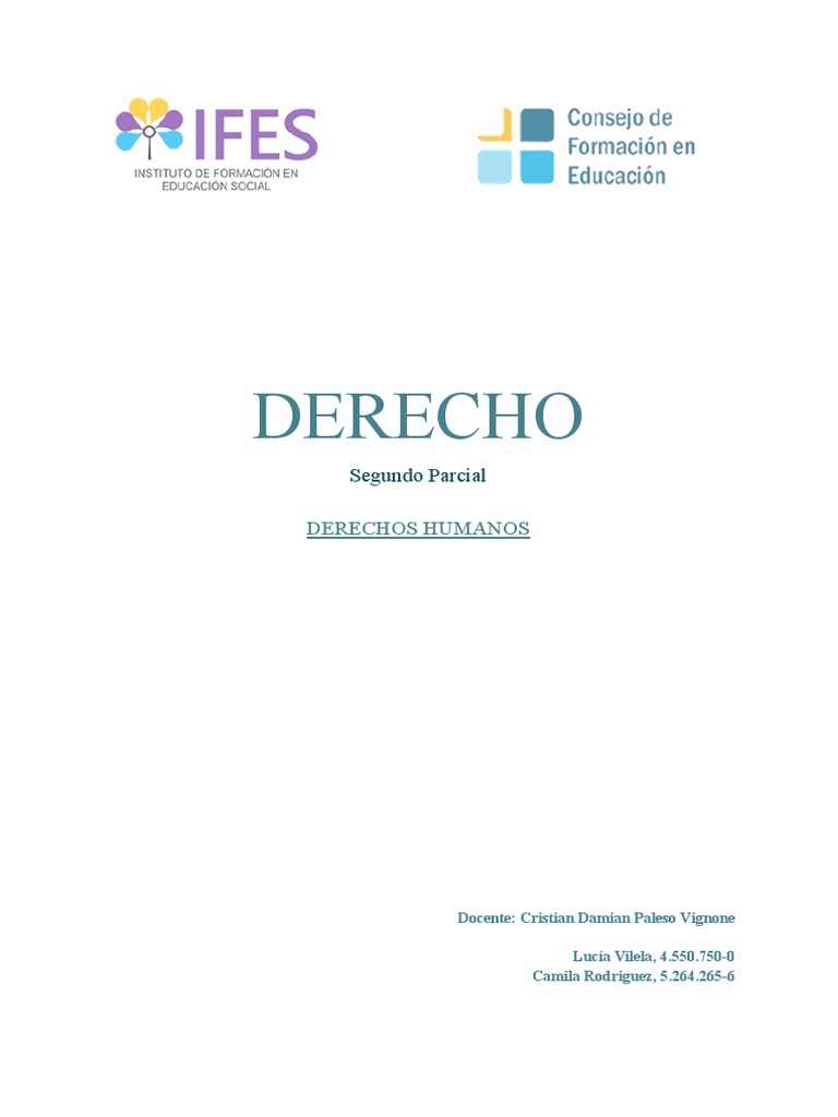 2do Parcial Derecho | PDF | Derechos humanos | Sociedad