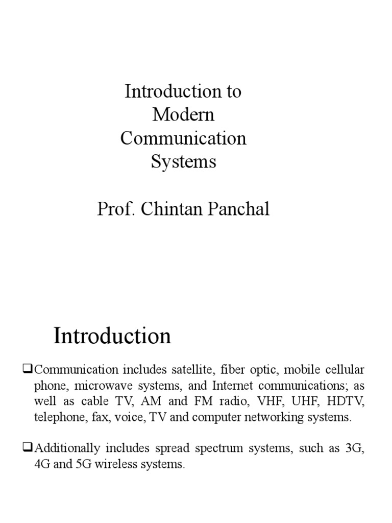 Modern Communication System 1 | PDF | Modulation | Sampling (Signal ...
