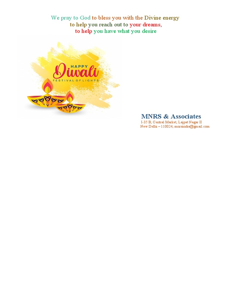 Diwali Card | PDF